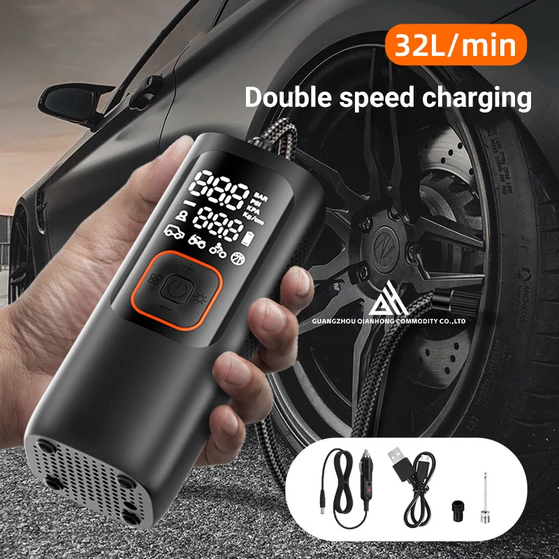 Car-Air-Compressor-Portable-Electric-Air-Pump-Smart-tire-inflator ...