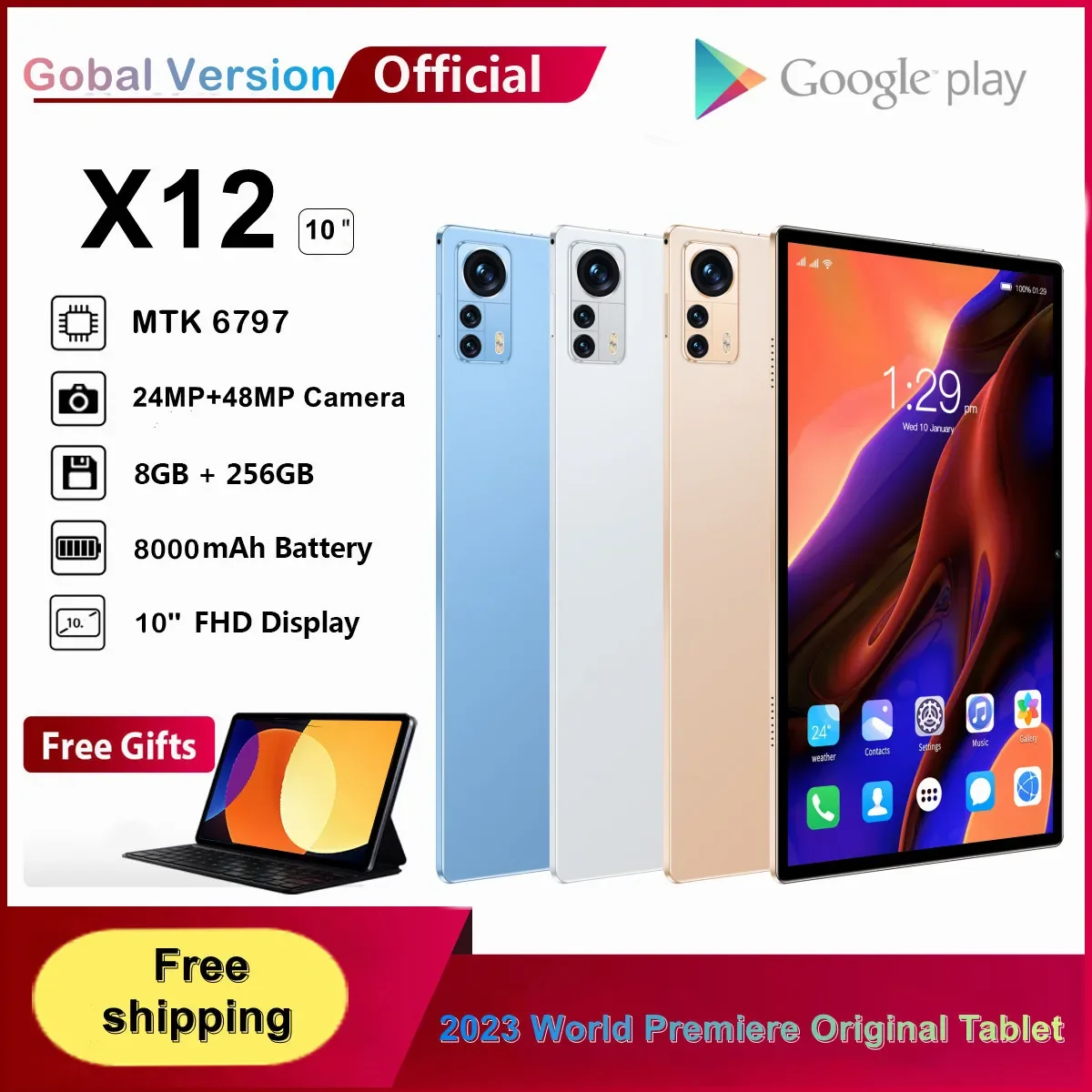 Hot-Sale-2023-Global-Firmware-x12-Tablet-Android-12-MTK6797-Tablet ...