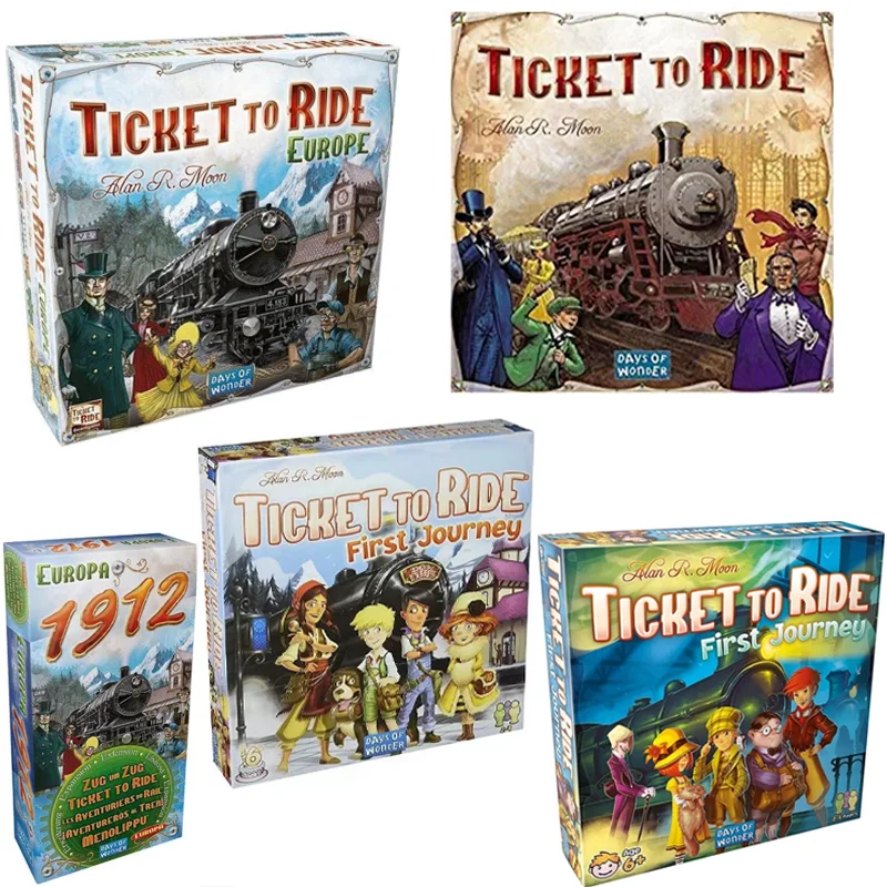 Ticket-To-Ride-Series-Euro-First-Journey-Board-Games-Dobble-Multiplayer ...