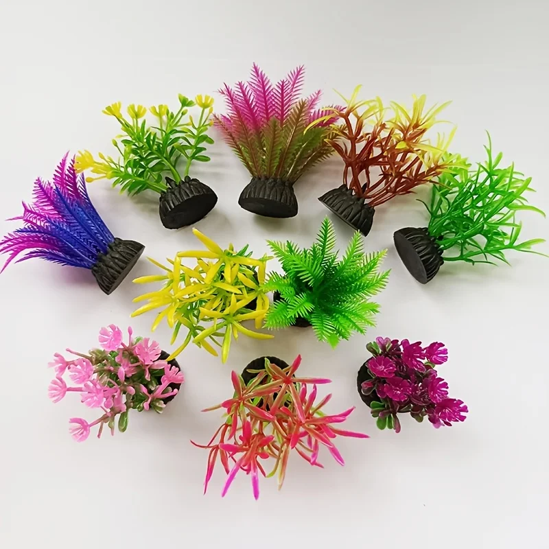 10pcs-Vibrant-Artificial-Seaweed-Aquarium-Plants-Diverse-Lifelike-Fish ...