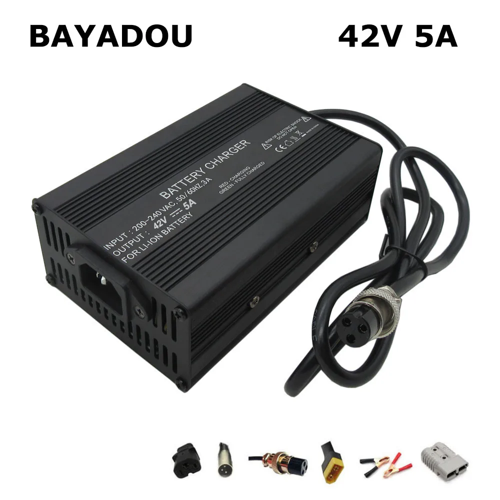 42v 5a Li Ion Ebike Charger 10s 36v 5a Lithium Electric Bike Bicycle Scooter 18650 Battery Pack ...