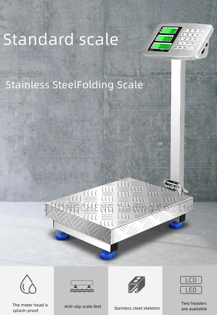 300 Kg Weighing Scale 42X52 Cm Bench Scale Electronic Scale Folding ...