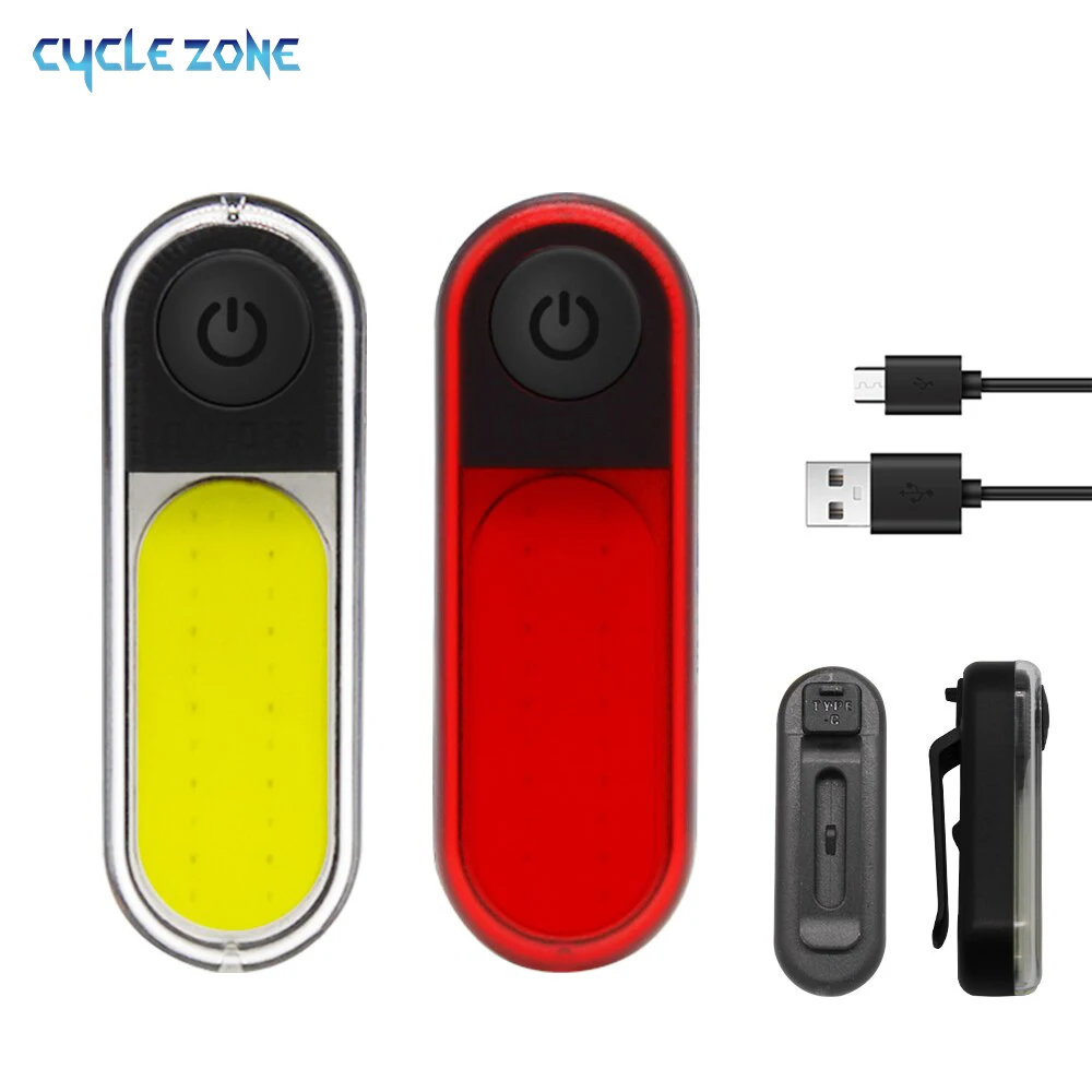 Bicycle Rear Light USB Rechargeable Taillights 5 Modes Light Waterproof ...