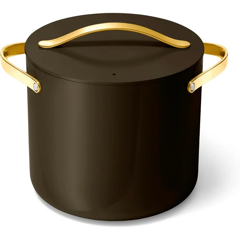 12 Qt Ceramic Coated Pot With Lid - Fee From Forever Chemicals - Large ...