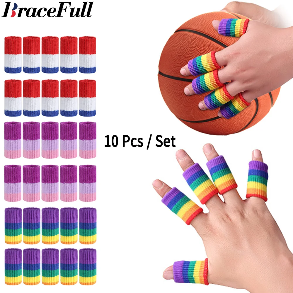Sports Finger Compress Sleeve Arthritis Support Elastic Guard ...