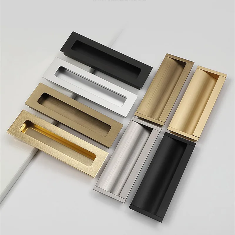 Push-Pull-Sliding-Door-Drawer-Hidden-Handle-Slotted-Embedded-Black ...
