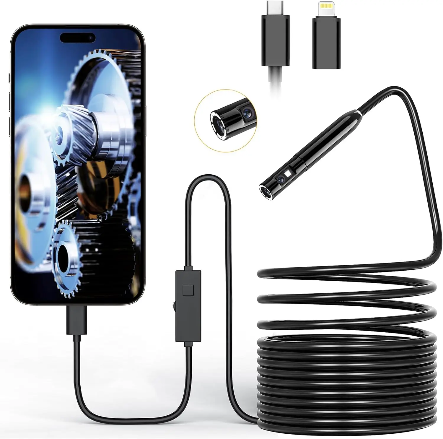 Endoscope-Camera-with-Light-1920P-HD-Borescope-with-8-Adjustable-LED ...