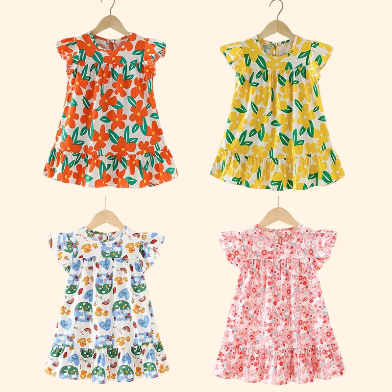 Cotton Kids Girl Summer Dress | 100 Cotton Dresses Girls | Cotton ...