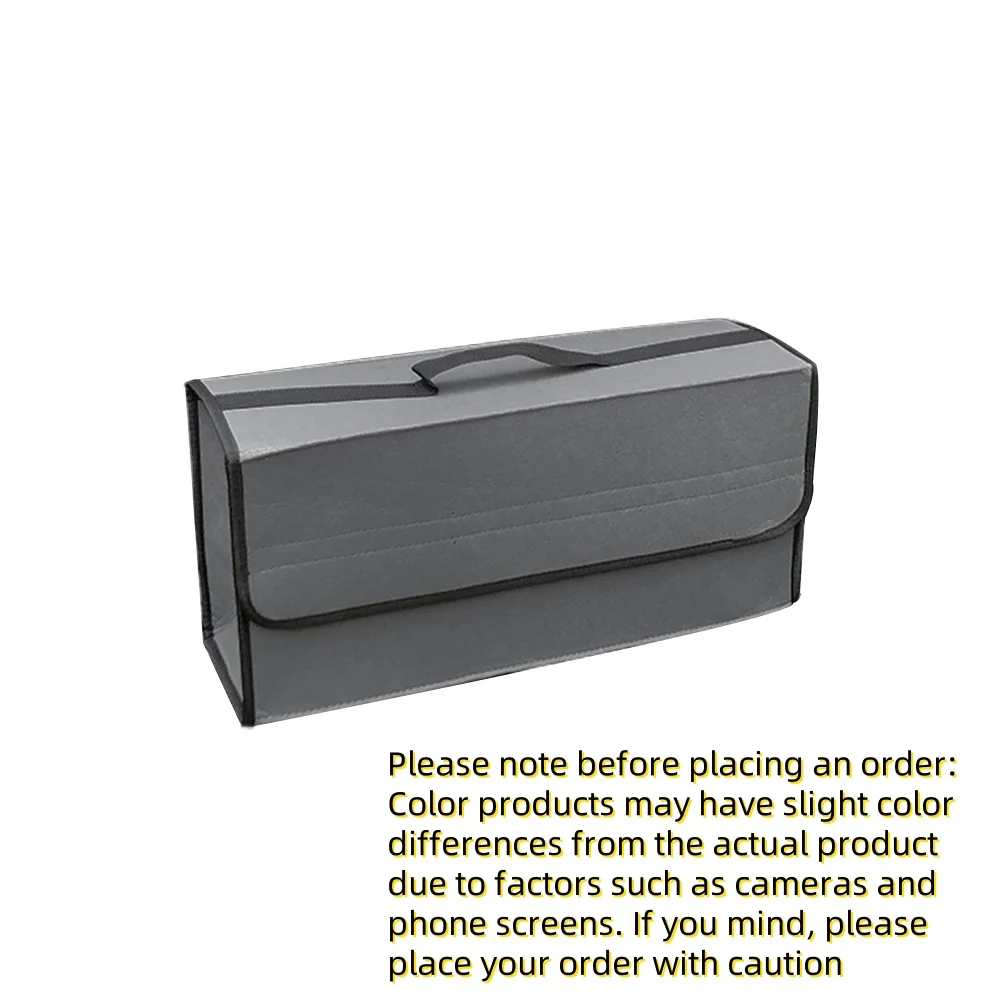 Foldable Car Trunk Organizer - Soft Felt Storage Box for SUV Sedan ...