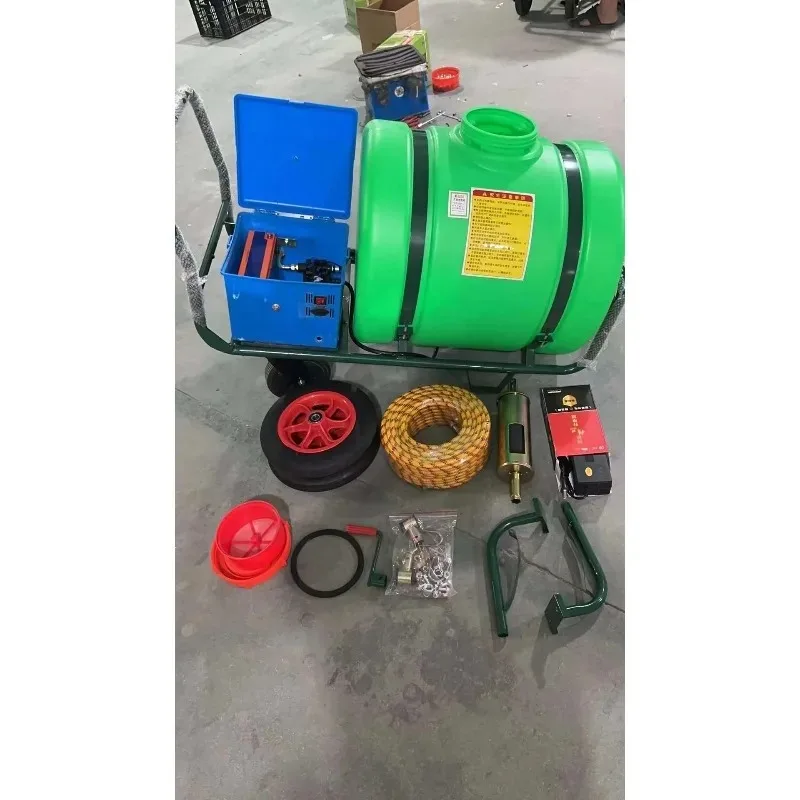 Portable Agricultural Garden 4 Wheel Spray Machine 160L Trolley 12V ...