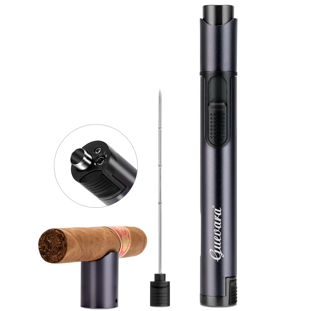 Multifunction-4-In-1-Cigar-Lighter-Windproof-Flame-Cigar-Punch-Holder ...