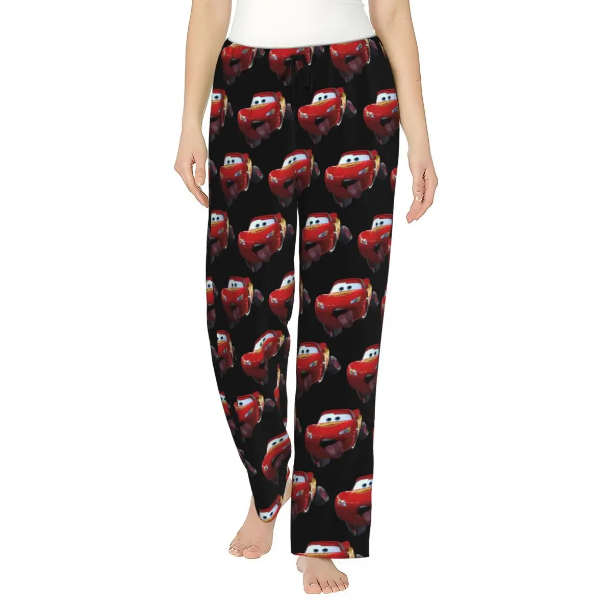 Custom-Lightning-Mcqueen-Cars-Pajama-Pants-for-Women-Tongue-Jump-Lounge ...