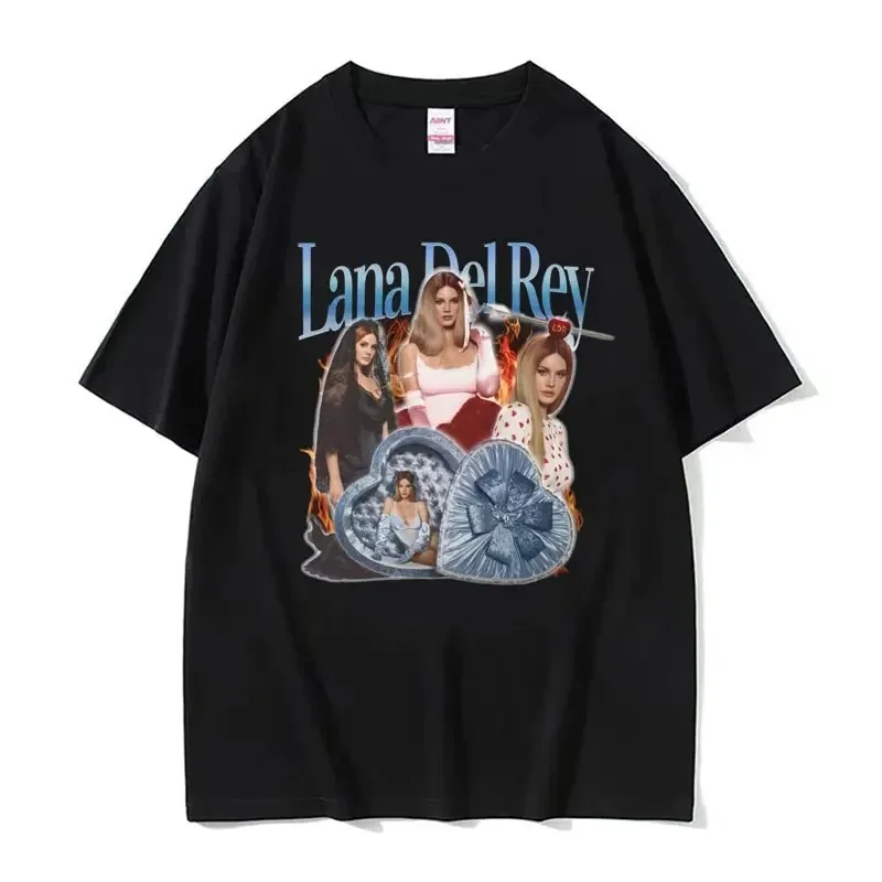 Homens-e-mulheres-Lana-Del-Rey-camiseta-gr-fica-roupa-de-algod-o ...