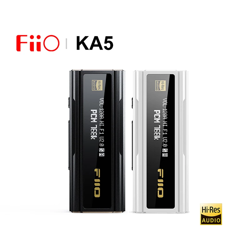 FiiO JadeAudio KA5 Hi-Res Audio Portable USB DAC Headphone Amplifier AMP Dual CS43198 Type-C to ...