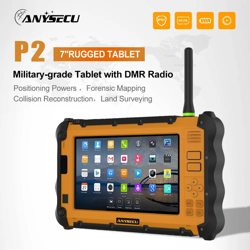 Seven-inch-tablet-P2-Radio-Android-9-DMR-NFC-UHF-GPS-PTT-POC ...