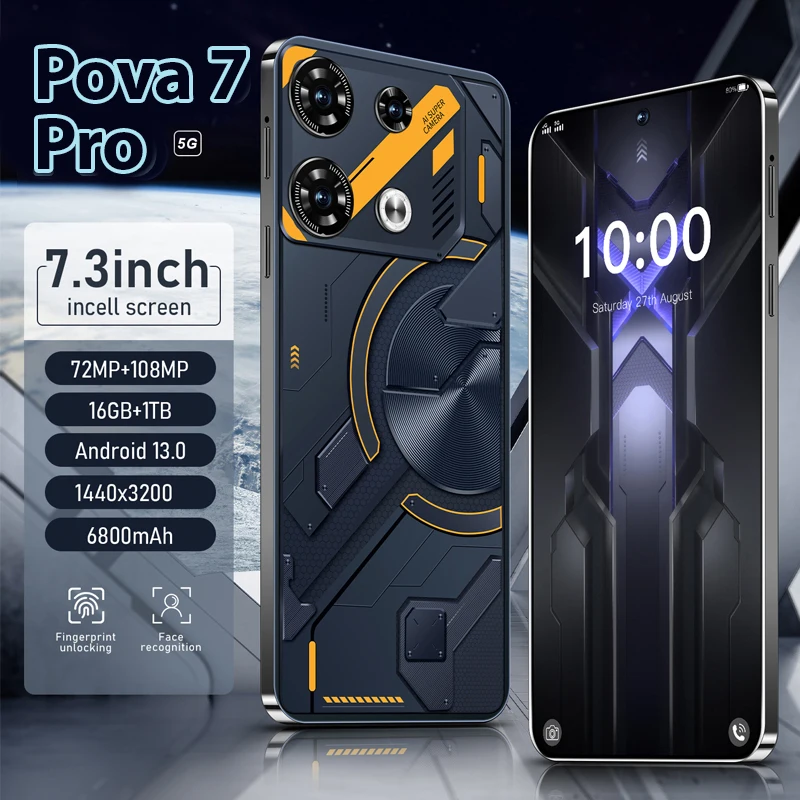 Original-5G-4G-Mobilephone-Pova-7-Pro-Smartphone-7-3-HD-Screen-16G-1T ...