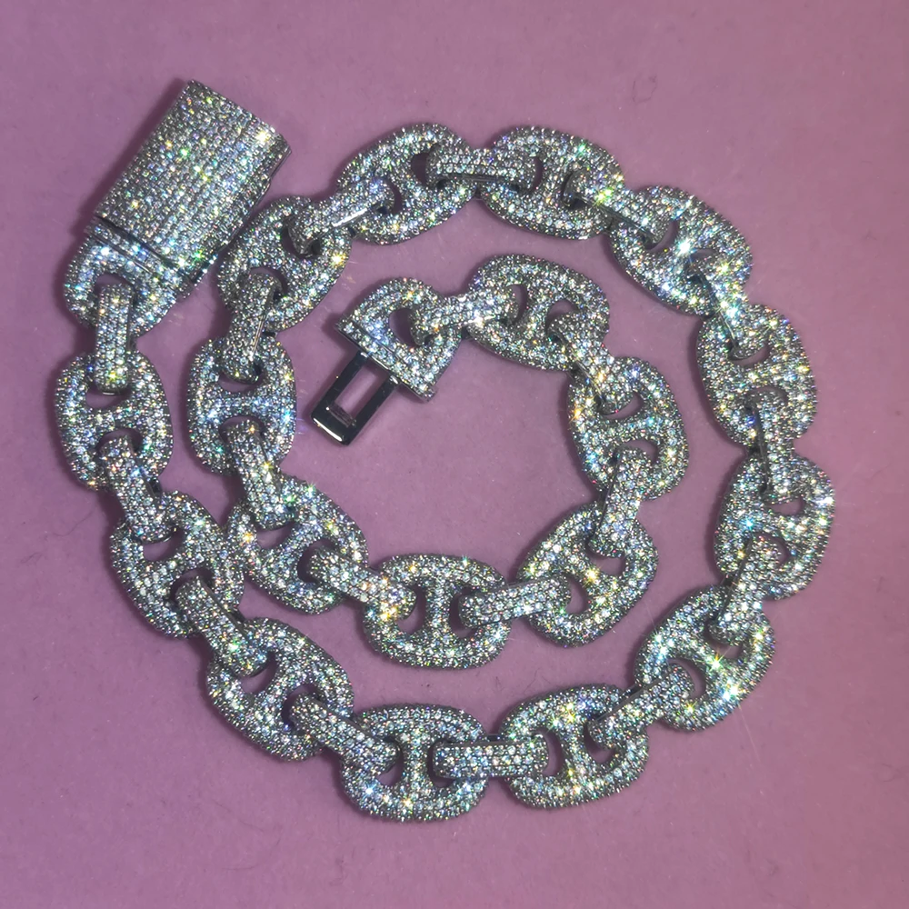 16MM-CZ-Miami-Large-Round-Cuban-Link-Chain-Bling-Iced-Out-Custom-Hip ...