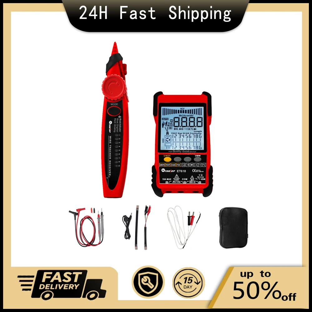 NEW ET618 Network Cable Tester with LCD Display Analogs Digital Search ...