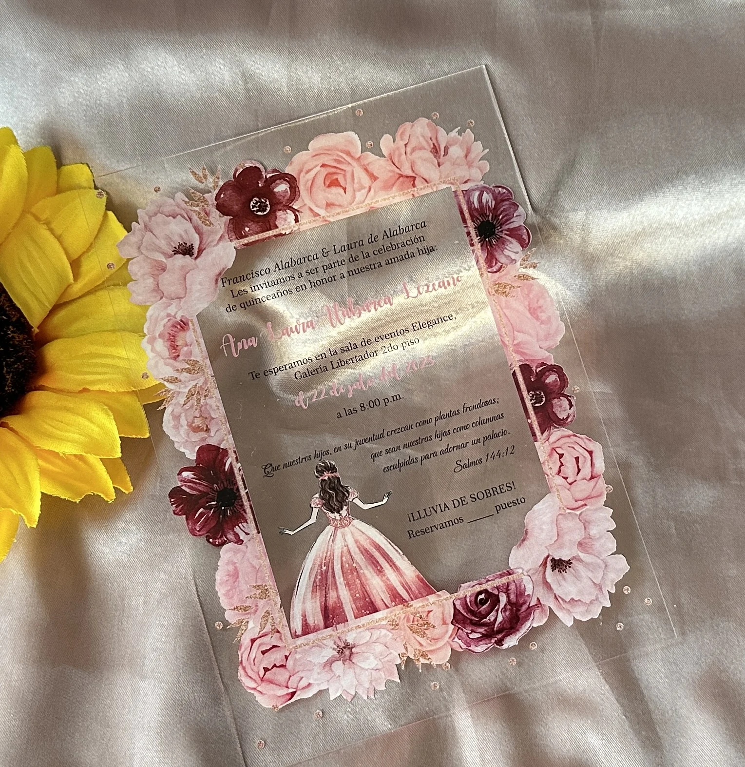 Quinceanera Invitations In A Tube