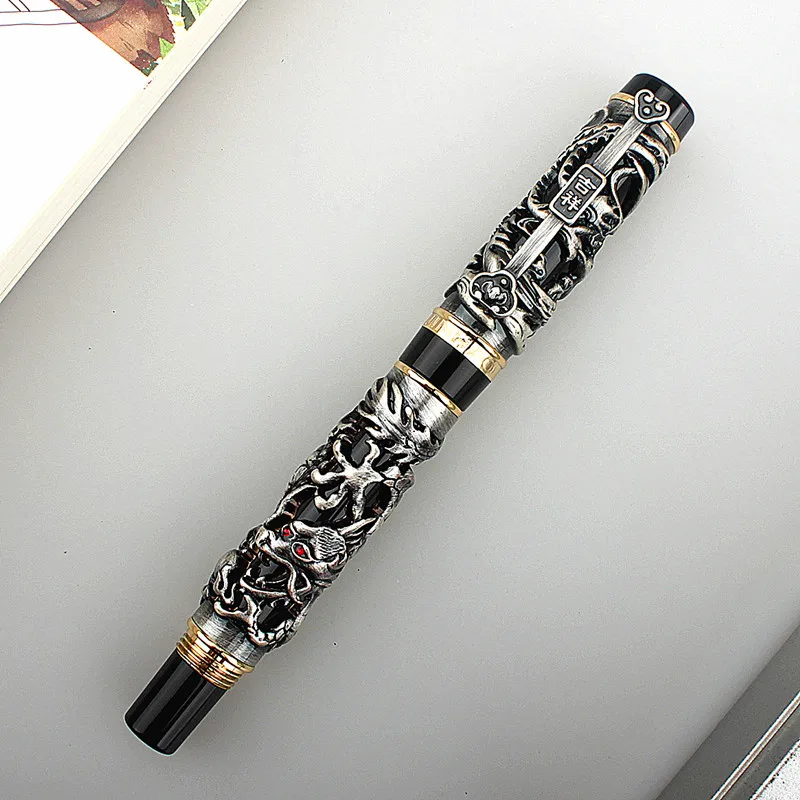 Fountain Pen Dragon | Red Dragon Fountain Pen | Dragon Phoenix Pen ...