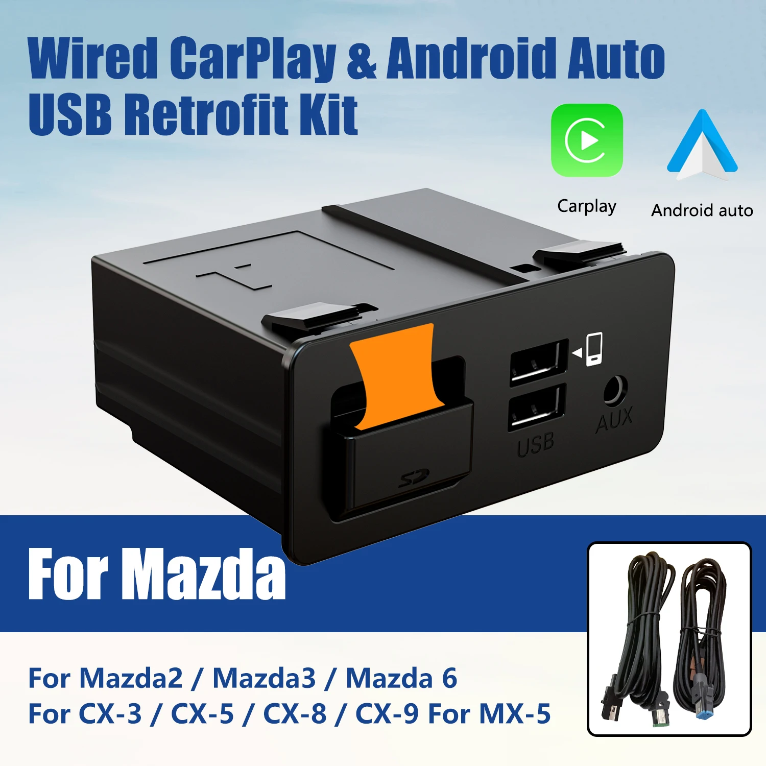 Mazda-CarPlay-and-Android-Auto-USB-Media-Hub-Retrofit-Kit-Support-Mazda ...