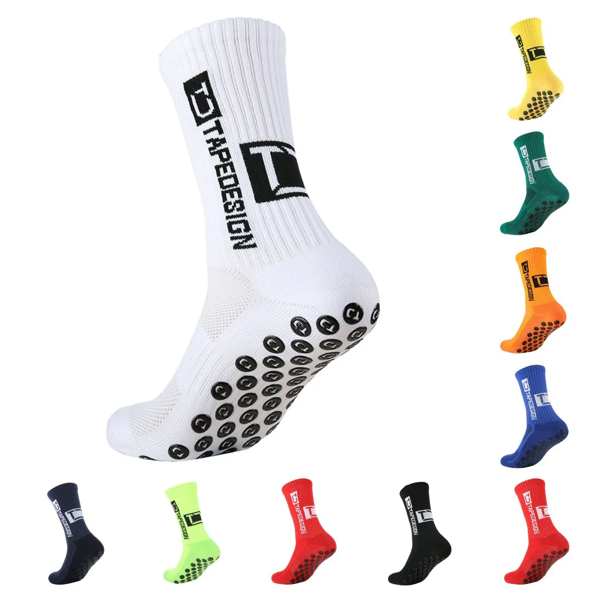 New-Style-Football-Socks-Round-Silicone-Suction-Cup-Grip-Anti-Slip ...