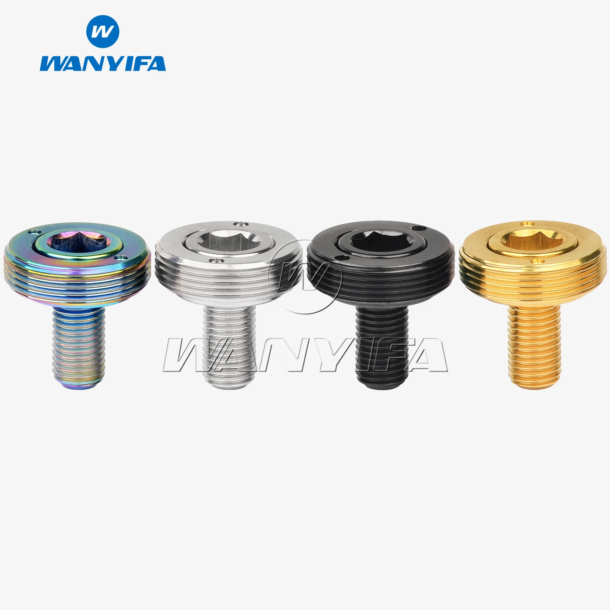 Wanyifa-Titanium-Crank-Bolt-Road-Bike-Cycling-Ti-Screw-Extractor-Sleeve ...
