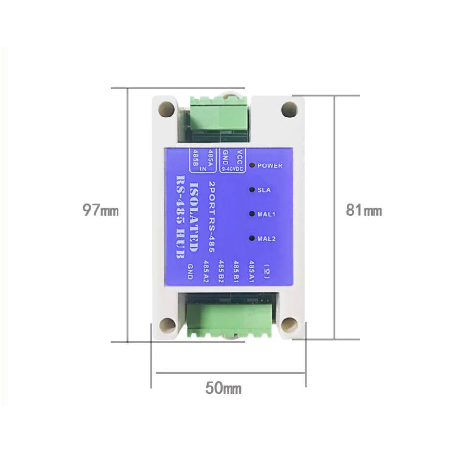 Industrial-Grade-Two-Master-One-Slave-Hub-RS485-Repeater-Buffer ...