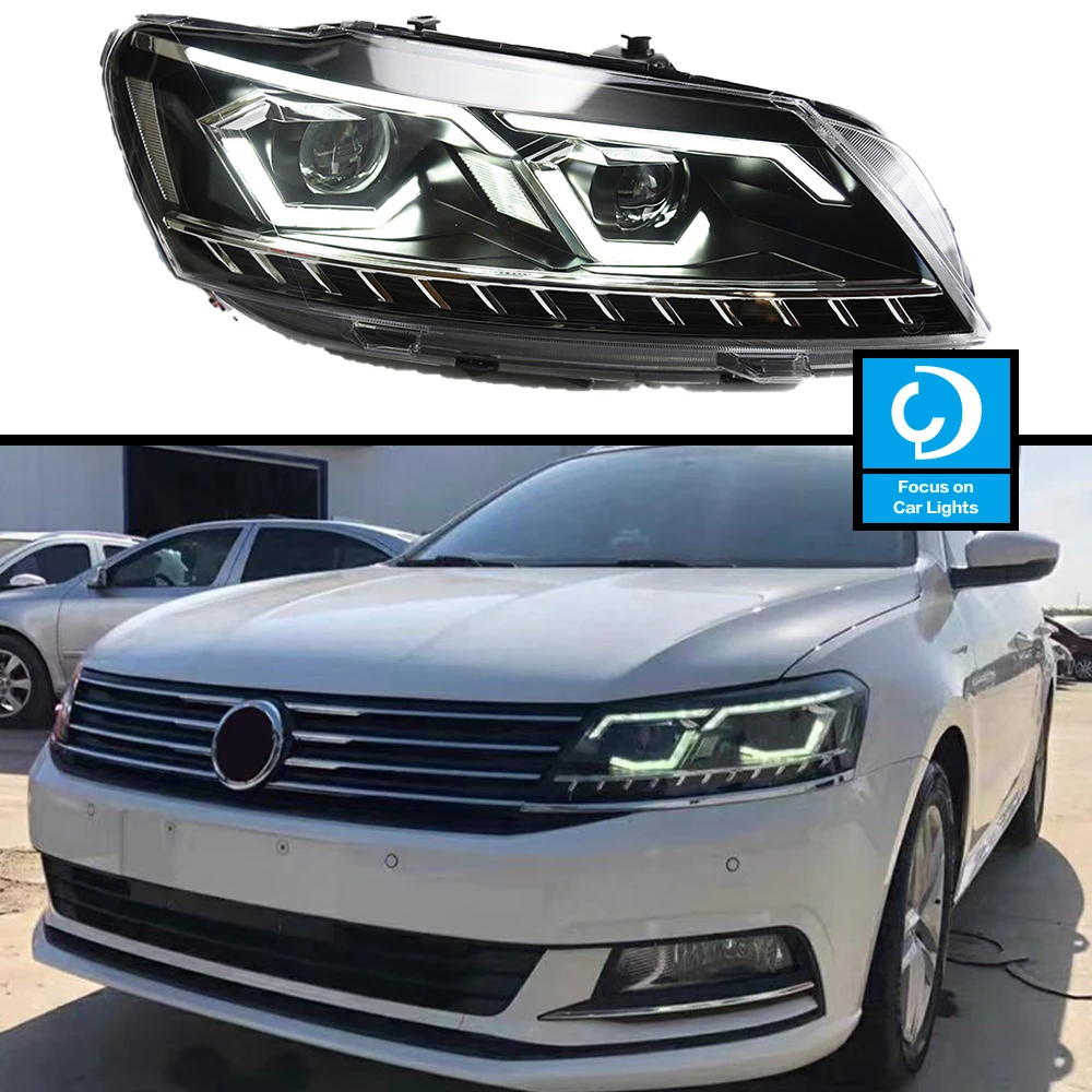 Car Front Headlight For Passat B7 Us Verson 2011-2015 Headlamp Led ...