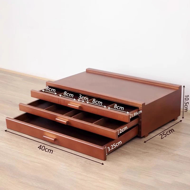 3/6Layers Drawer Artist Wood Art Storage Box For Pencil, Pen, Pastel ...