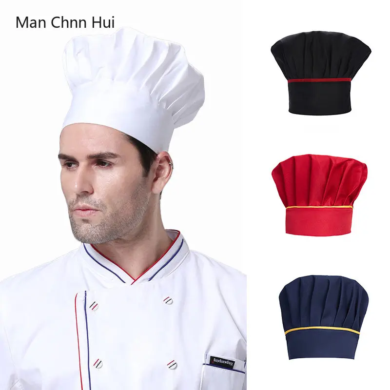 Restaurant-Kitchen-Cooking-Hat-Hotel-Men-Chef-Cap-Bakery-Women-Waiter ...