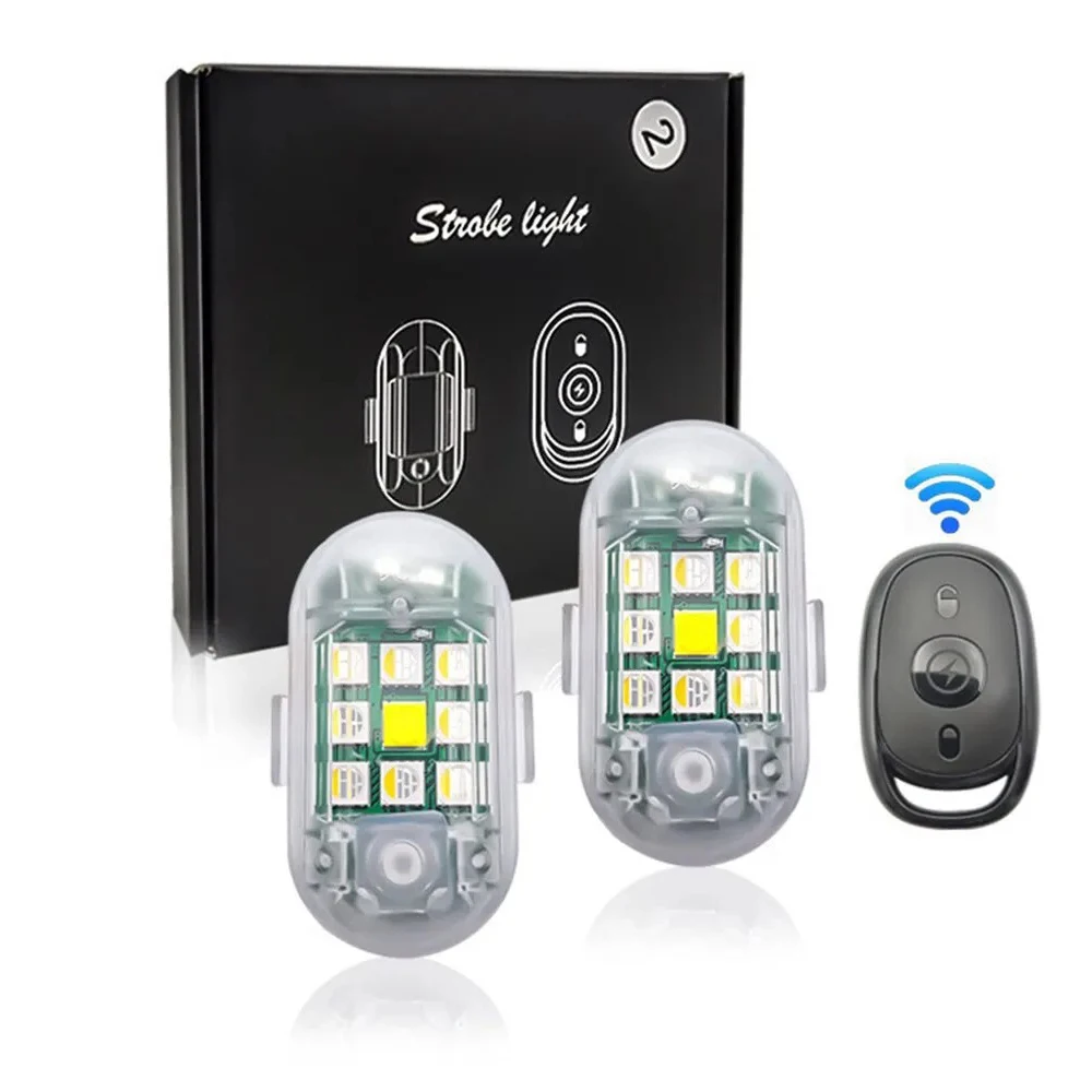 Wireless-Remote-Control-LED-Strobe-Light-for-Car-Auto-Motorcycle-Bike ...