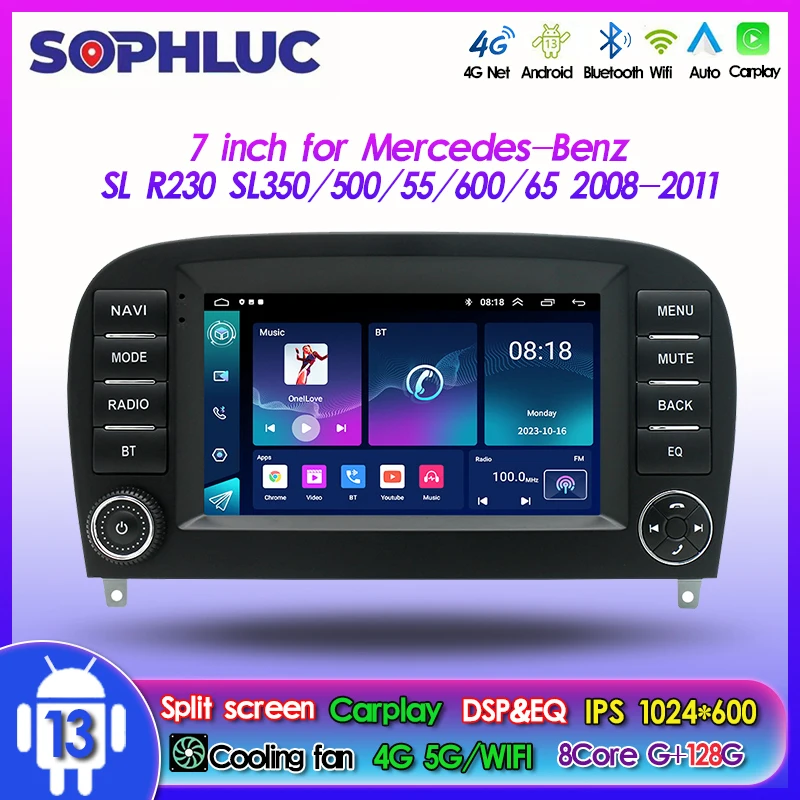 Sophluc-reproductor-Multimedia-para-mercedes-benz-SL-R230-SL350-500-55 ...