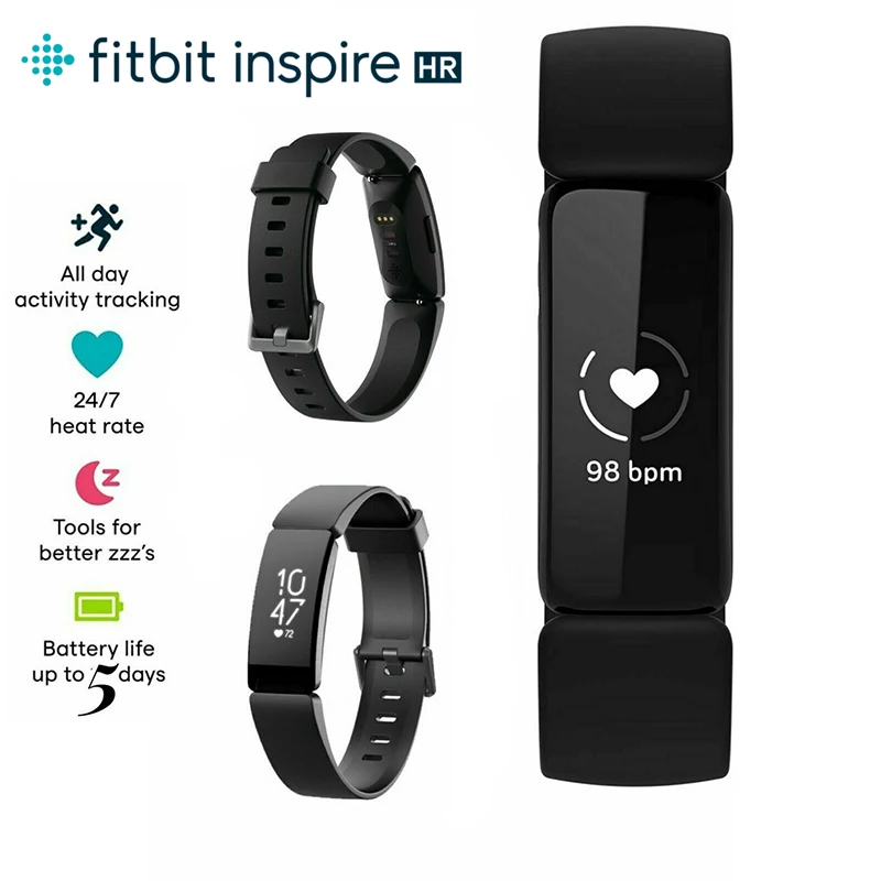 Fitbit-Inspire-HR-Health-Fitness-Tracker-Smart-Band-Sleep-Swim-Tracking-Heart-Rate-Waterproof ...