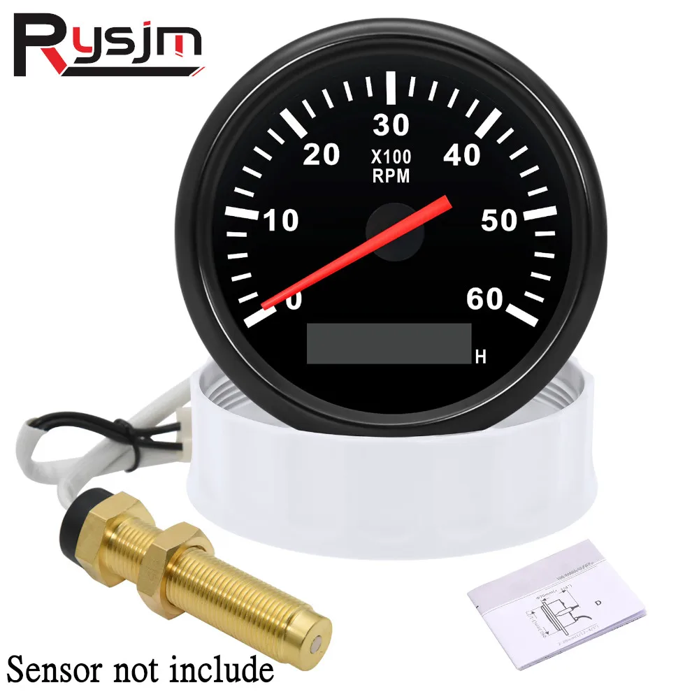 Customized Diesel Engine Tachometer Car Boat Marine Tacho Meter Gauge ...