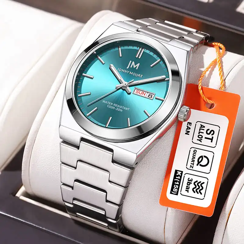 JONNY MOORE 1011 New Men's Quartz Watch Fashion Calendar Week Design ...