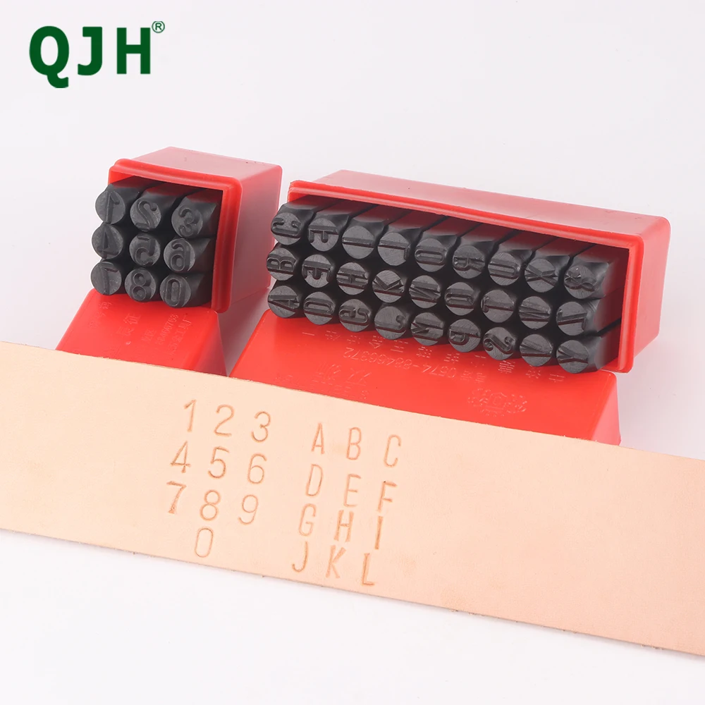 Number Monogram Uppercase Metal Alphabet Letter Stamp Set Perfect For ...
