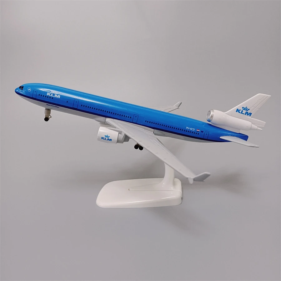 New 20cm Netherlands Klm Airlines Md Md-11 Airways Diecast Airplane ...