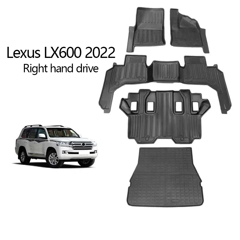 TPE-Custom-Car-Floor-Mats-Full-Set-For-Lexus-LX600-2022-Right-hand ...