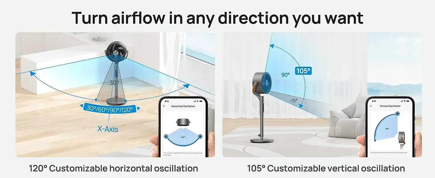 Pedestal-Fan-with-Remote-PolyFan-513S-43-Quiet-Standing-Fan-for-Home ...