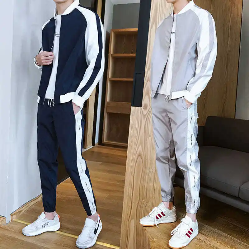 Fashion-Running-Sets-Sport-Suit-Sportswear-Sweatshirt-Sweatpants-Mens ...