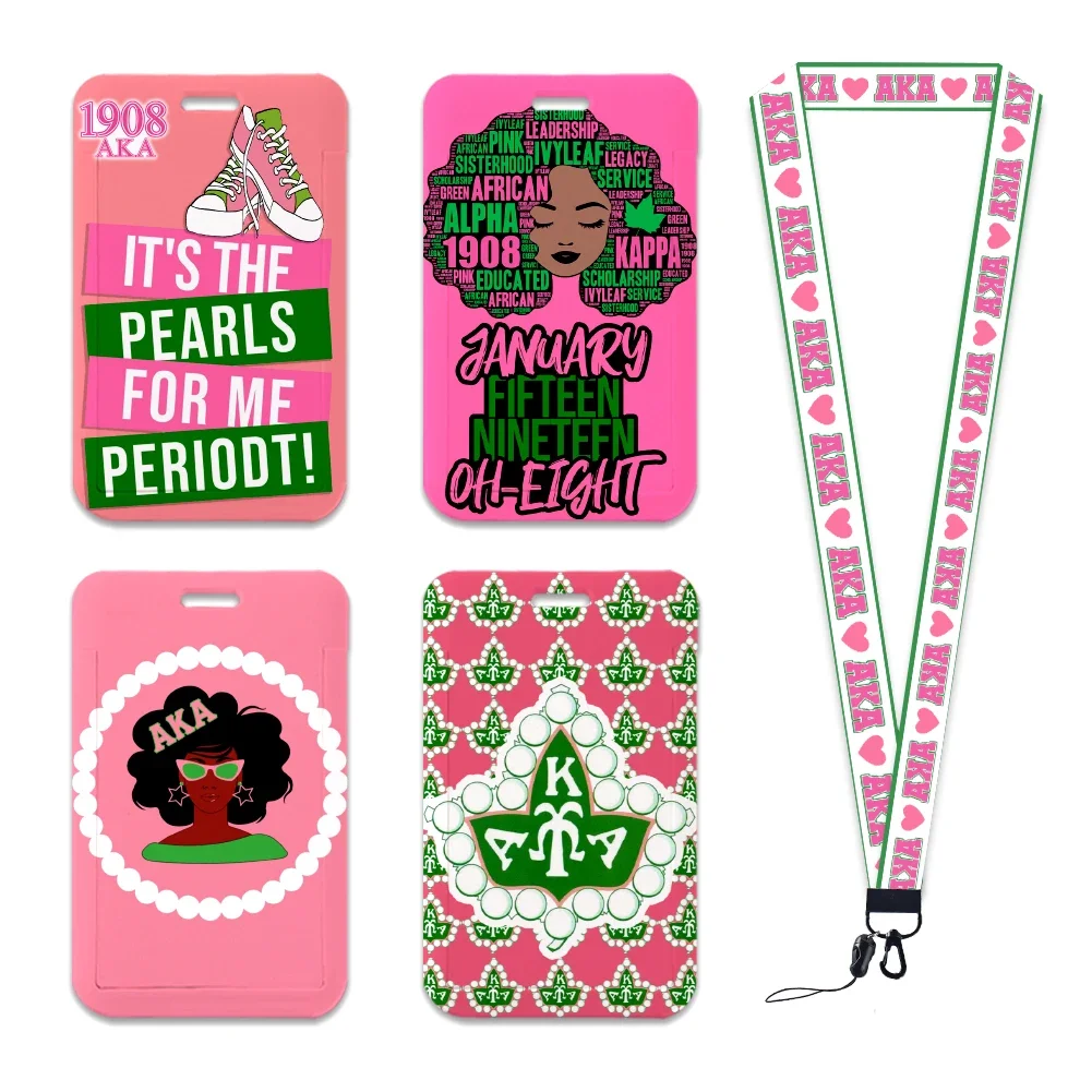 Alpha-Kappa-Alpha-sorority-AKA-Neck-Strap-Polyester-Stationery-ID-Card ...