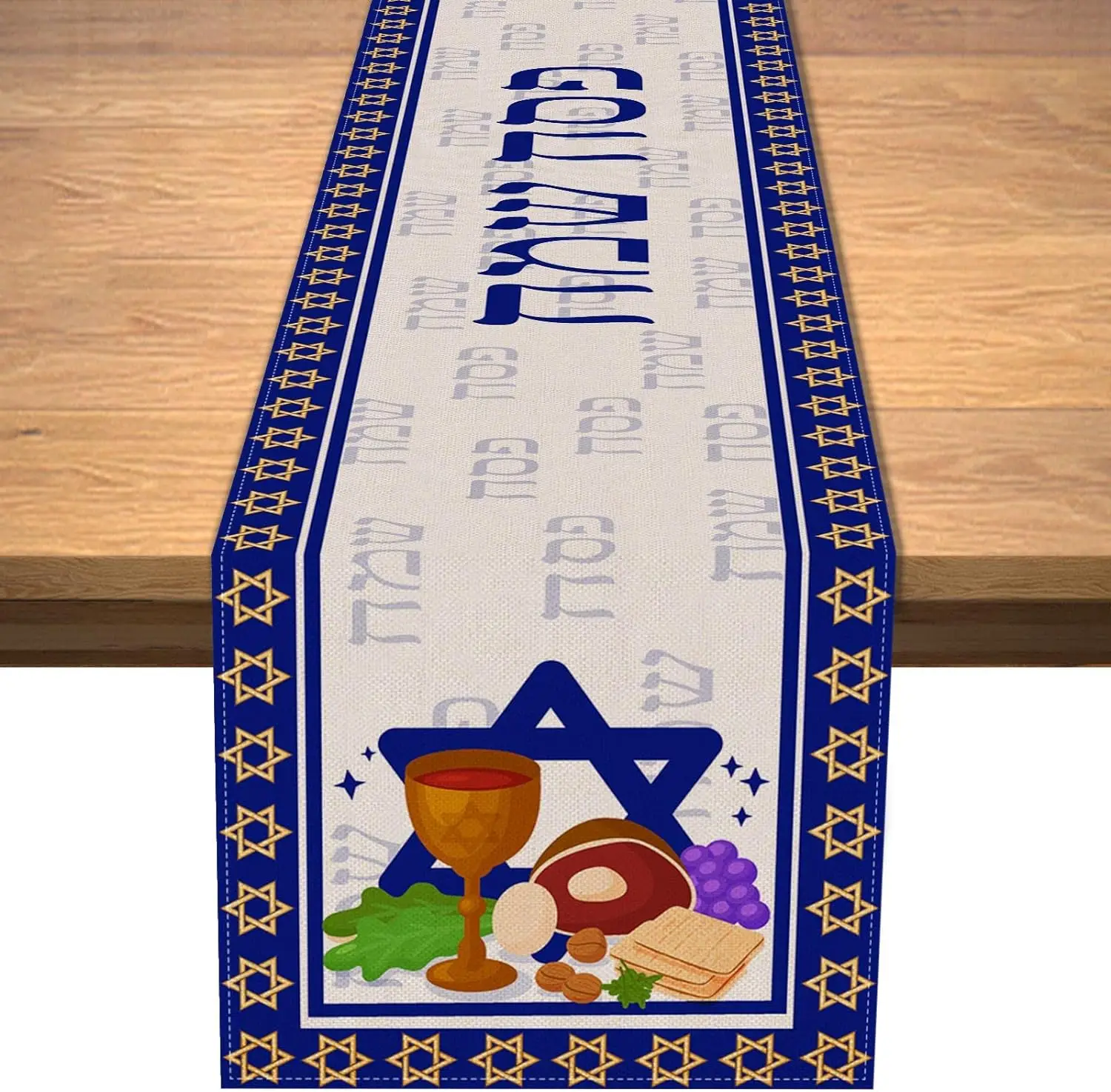 Happy-Passover-Linen-Table-Runners-Dresser-Scarves-Table-Decor ...