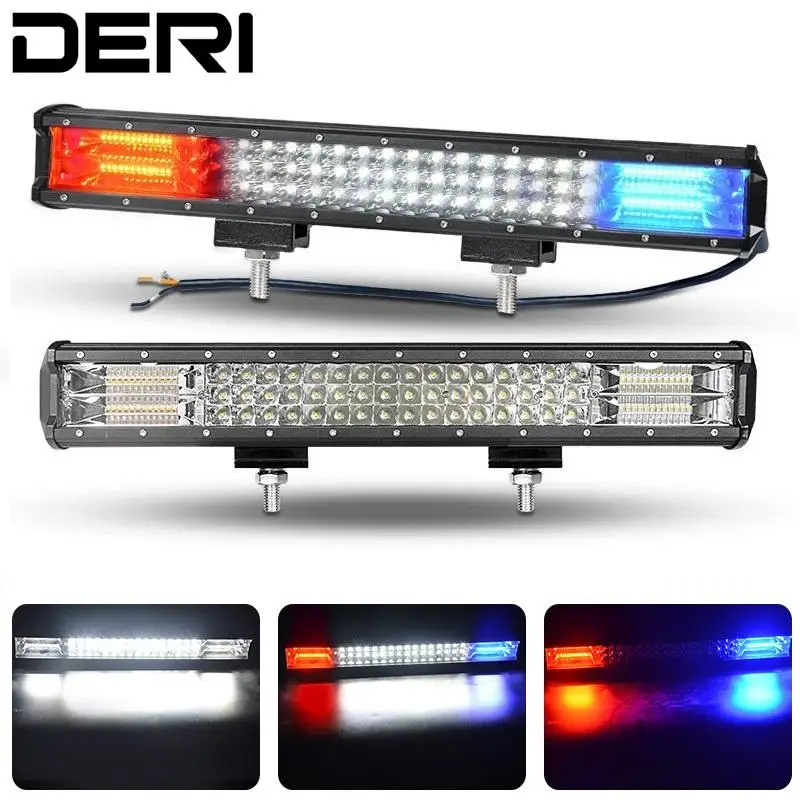 20 Inch Led Light Bar Spot Flood Warning Strobe Led Work Lamp Dual ...