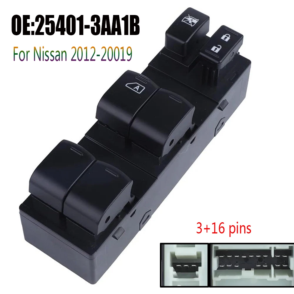 Front Left Electric Power Master Window Switch Lifter Control Button ...