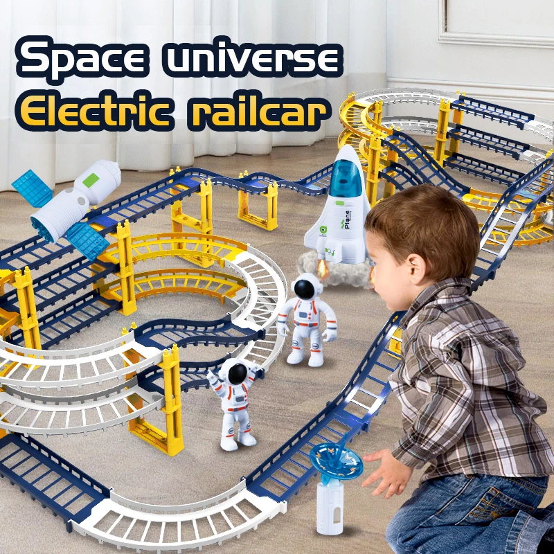 Space-electric-rail-car-toy-Children-s-train-toy-Puzzle-boy-disassembly ...