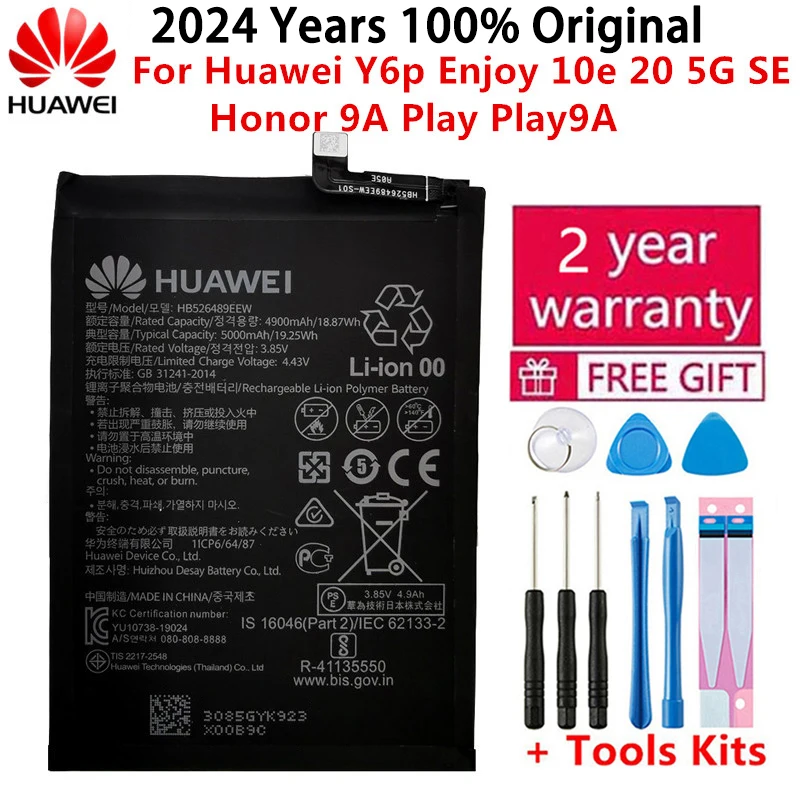2024-Years-100-Original-5000mAh-HB526489EEW-Phone-Battery-For-Huawei ...