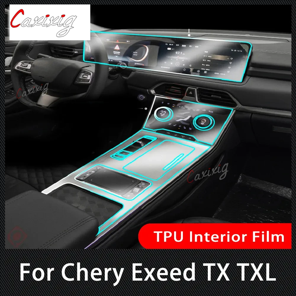 For-Chery-Exeed-TX-TXL-2021-2022Car-Interior-Center-console-Transparent-TPU-Protective-film-Anti ...