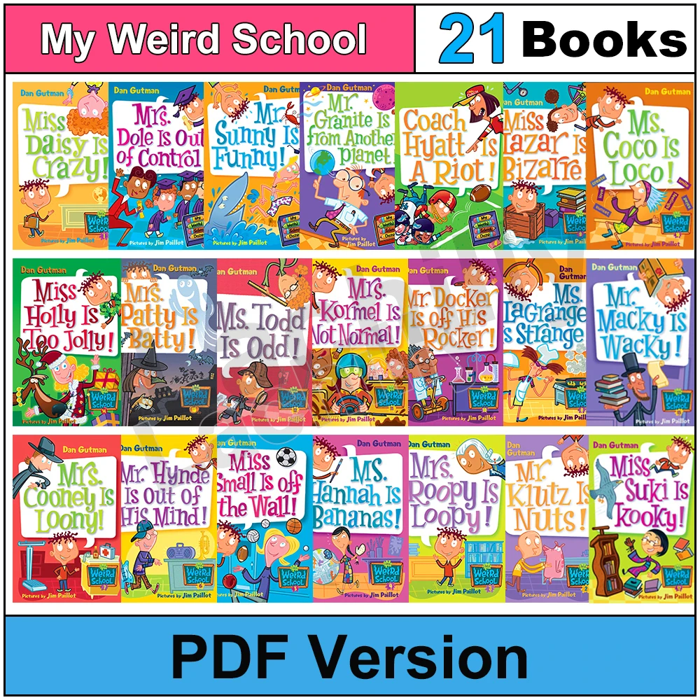 21 books/set children reading storybook My Weird School Collection ...