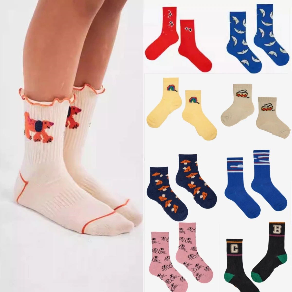 Kids Socks BC Brand 2026 New Spring Toddler Girls Clothes baby Cartoon ...